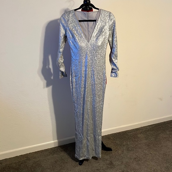 Dresses | Shimmery Silver Dress | Poshmark